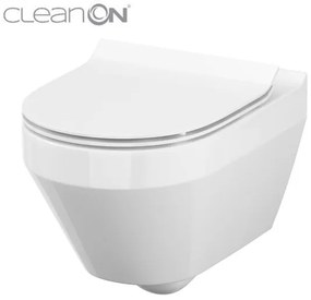 CERSANIT - SET 906 WC CREA CO OVAL VČETNĚ SLIM SEDÁTKA DURAPLAST SOFTCLOSE/JEDNO TLAČÍTKO S701-212