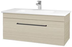 Dřevojas Koupelnová skříň ASTON SZZ 100 Varianta: N01 Bílá lesk / Úchytka T01 / D08 Wenge