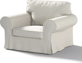 Potah na křeslo IKEA Ektorp barva šedá látka pletený vzor
