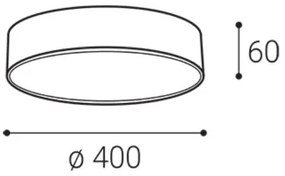 LED2 - LED Stropní svítidlo MONO SLIM LED/30W/230V 3000/4000K pr. 40 cm bílá