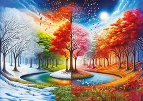 ART PUZZLE Puzzle Čtyři světy / 2000 dílků / 96 × 68 cm