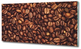 Wallmuralia Foto obraz skleněný horizontální Zrnka kávy 100x50