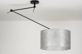 Závěsné designové svítidlo nad stůl Snap Light Silver and Black