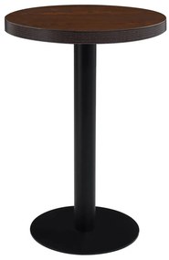 Bistro stolek tmavě hnědý 60 cm MDF 286422