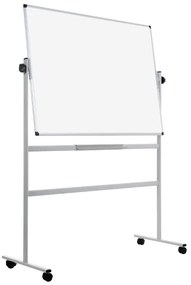 Bi-Office Mobilní otočná oboustranná keramická tabule, magnetická, bílá, 1800 x 1200 mm