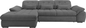 XXXLutz ROHOVÁ SEDAČKA, textil, šedá Livetastic - Sedací soupravy - 002310018814