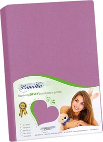 Bellatex Prostěradlo jersey Fialová 160x200 cm