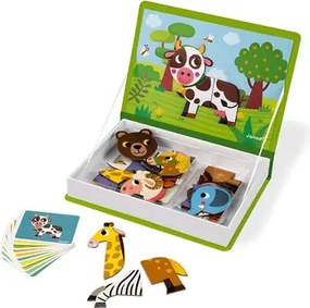 JANOD Magnetibook Zvířátka / Magnetická knížka / 30 magnetických dílků