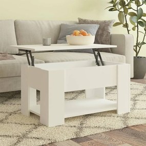 Konferenční stolek bílý 79 x 49 x 41 cm kompozitní dřevo - Default Title