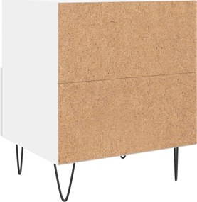 vidaXL Noční stolek 40 x 35 x 47,5 cm kompozitní dřevo [827420] Barva: bílá s vysokým leskem