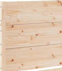 Prodloužený rám postele bez matrace 200 x 210 cm masivní dřevo 3309277