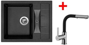 Sinks CRYSTAL 615 Granblack+ENIGMA S GR CR61530ENSGR30