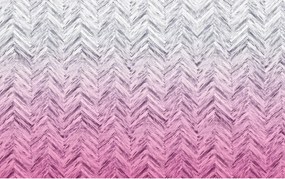 Komar Vliesová fototapeta Herringbone Pink 400 x 250 cm
