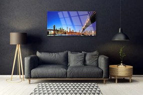Plexisklo-obraz Most Město Architektura 100x50 cm