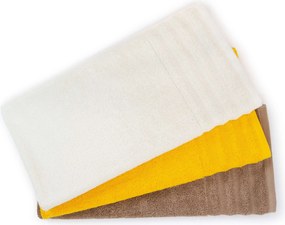Ručníky a osušky CASA COLORATA - světle hnědá Velikost: osuška 70 x 140