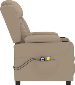 Elektrické masážní křeslo cappuccino umělá kůže 3098810
