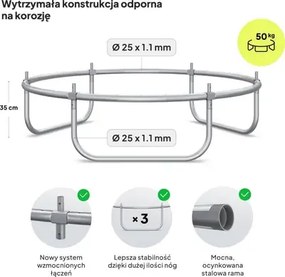 ZIPRO Jump Pro OUT Trampolína 4FT 127 cm / s venkovní síťí