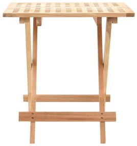 vidaXL Skládací odkládací stolek masivní ořechové dřevo 50x50x49 cm