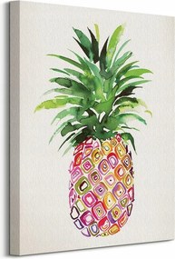 Barevný Ananas – obraz na plátně 40x50 cm