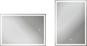 kielle Idolio - Zrcadlo s LED osvětlením a vyhříváním, 70x100 cm 50324111