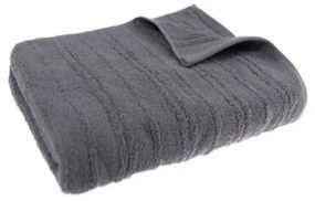 Premium ručník šedý se vzorem 450g 50x100