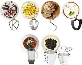Kenwood Titanium Chef Baker XL stříbrná / kuchyňský robot / 1200 W / 7