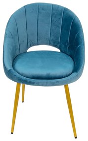 Modrá jídelní židle Erica - 58*65*85 cm