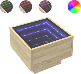 Noční stolek s Infinity LED dub sonoma 40 x 40 x 30 cm 3284065