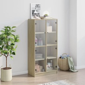 Highboard s dvířky dub sonoma 68 x 37 x 142 cm kompozitní dřevo 3295859