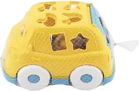TEDDIES Plastová vkládačka auto / 3 barvy / 24 x 17 cm / od 12 měsíců