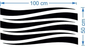3D nálepky a samolepky, zrcadlové, barevné, dekorační nálepky I SENTOP OX007- 3D modern stickers