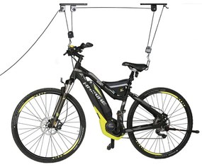 Stropní věšák na kolo, kladkový, nosnost 20 kg