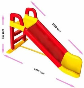 Dětská skluzavka Doloni červenožlutá 1,4 m