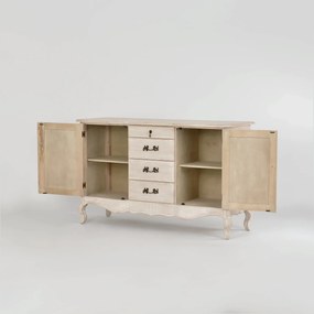 Komoda Venezia 150 cm z masivu béžová