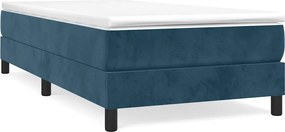 Rám postele s boxspringem tmavě modrý 80x200 cm samet 3120740