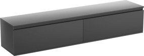XXXLutz NÍZKÁ KOMODA, černá, 180/30/33 cm Boxxx - Černé komody - 002798023504