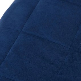 Zátěžová deka modrá 220 x 240 cm 11 kg textil 3154862