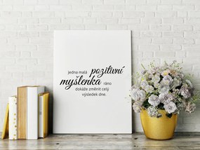WALLVINIL Obraz na plátně - Pozitivní myšlenka Velikost: 20x30 cm