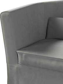 Potah na křeslo IKEA Ektorp Tullsta barva šedá látka lesklé, sametová