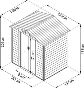 LANIT PLAST, s.r.o. zahradní domek LANITPLAST MAXTORE WOOD 65 LG2300