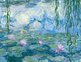 Monet, Claude - Obrazová reprodukce Waterlilies, 1916-19, (40 x 30 cm)