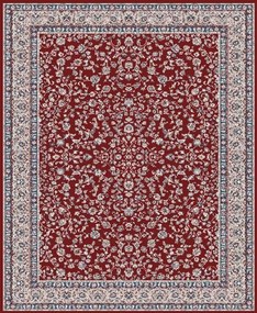 BE Koberec Jasmin 9870 RED - červený obdélníkový Rozměr: 80x150 cm
