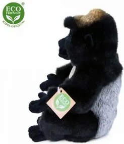 RAPPA Plyšová gorila sedící 23 cm / ECO-FRIENDLY / od 0 měsíců