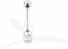 FARO 33381-9 ETERFAN M LED, transparentní, stropní LED ventilátor s DC motorem - FARO
