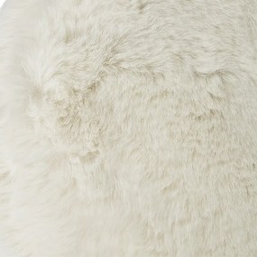 Bílý plyšový měkoučký polštář Soft Teddy White Off - 30*15*50cm