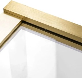 Rea Rapid, pevná stěna pro sprchový kout Rapid 100 x 195 cm, 6mm čiré sklo, zlatý matný profil, REA-K4706