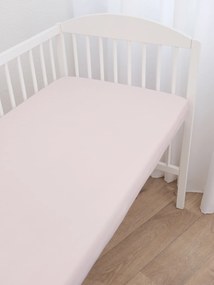 MK Lůžkoviny Jersey prostěradlo do postýlky Classic 70 x 140 cm – starorůžová