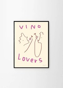 Plakát 50x70 cm Vino Lovers – Ruby Hughes – The Poster Club