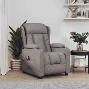 Masážní křeslo taupe textil 339066