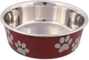 TRIXIE Miska nerezová s plastovým pláštěm 12 cm 250 ml / Miska pro psy